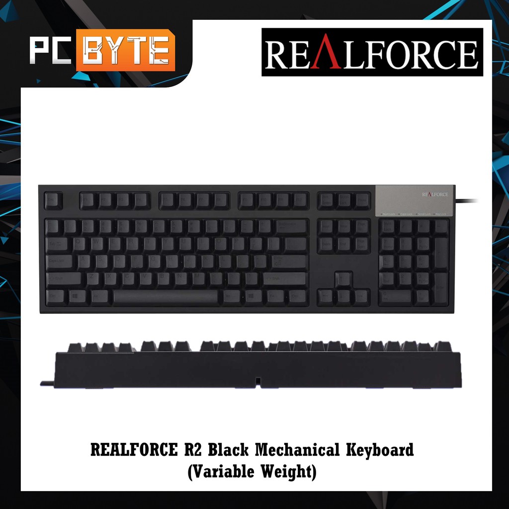 REALFORCE R2 Mechanical Keyboard Variable Weight - Black | Shopee Malaysia