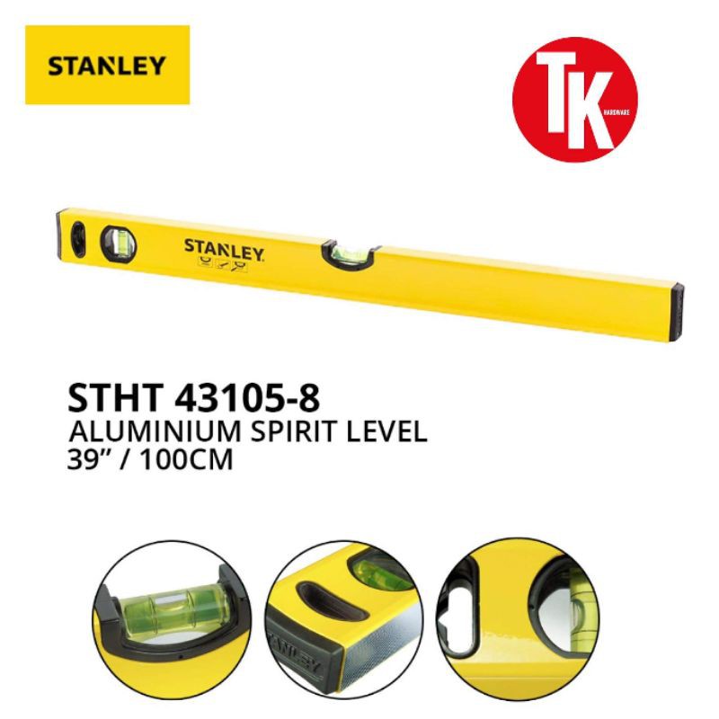 STANLEY ALUMINIUM SPIRIT LEVEL/ TIMBANG AIR WATER LEVEL BALANCE ...