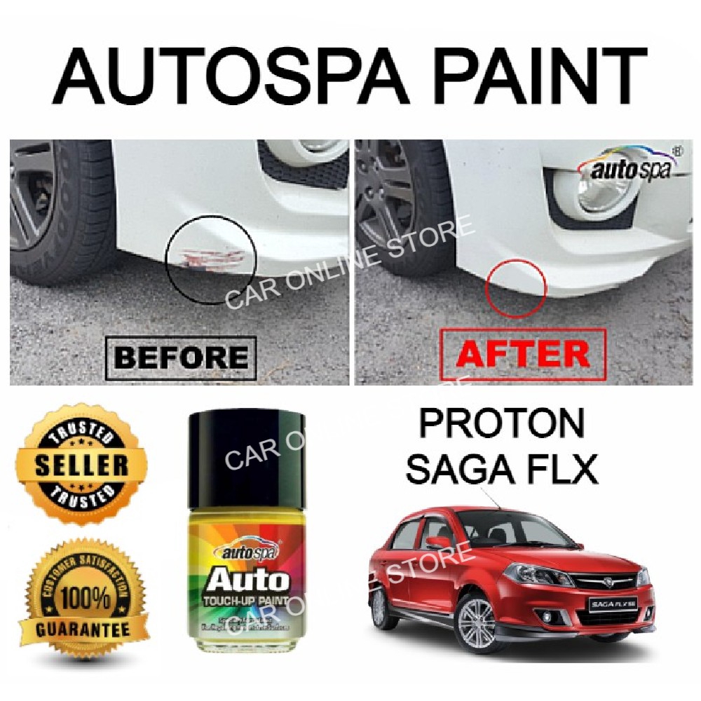 AUTOSPA Original Touch Up PROTON SAGA FLX Paint 18ML - 1bottle (PAINT ...