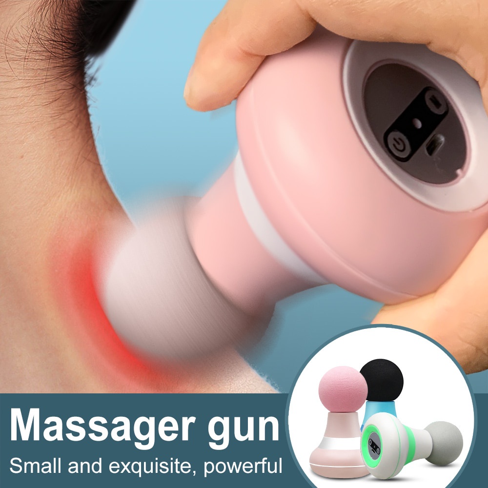 Mini Electric Muscle Massage Gun Ncek And Back Massager Gun Body Massage Foot Machine For Men