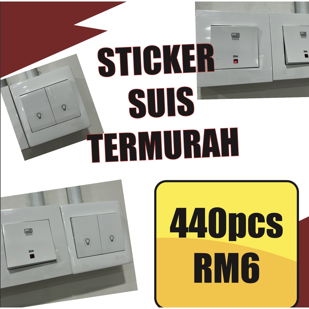 440pcs Sticker Suis Rumah / Switch Sticker | Shopee Malaysia