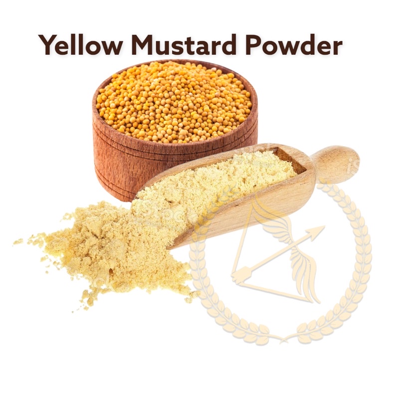 Yellow Mustard Powder / Serbuk Biji sawi Kuning [100% Pure] 500g/1kg ...