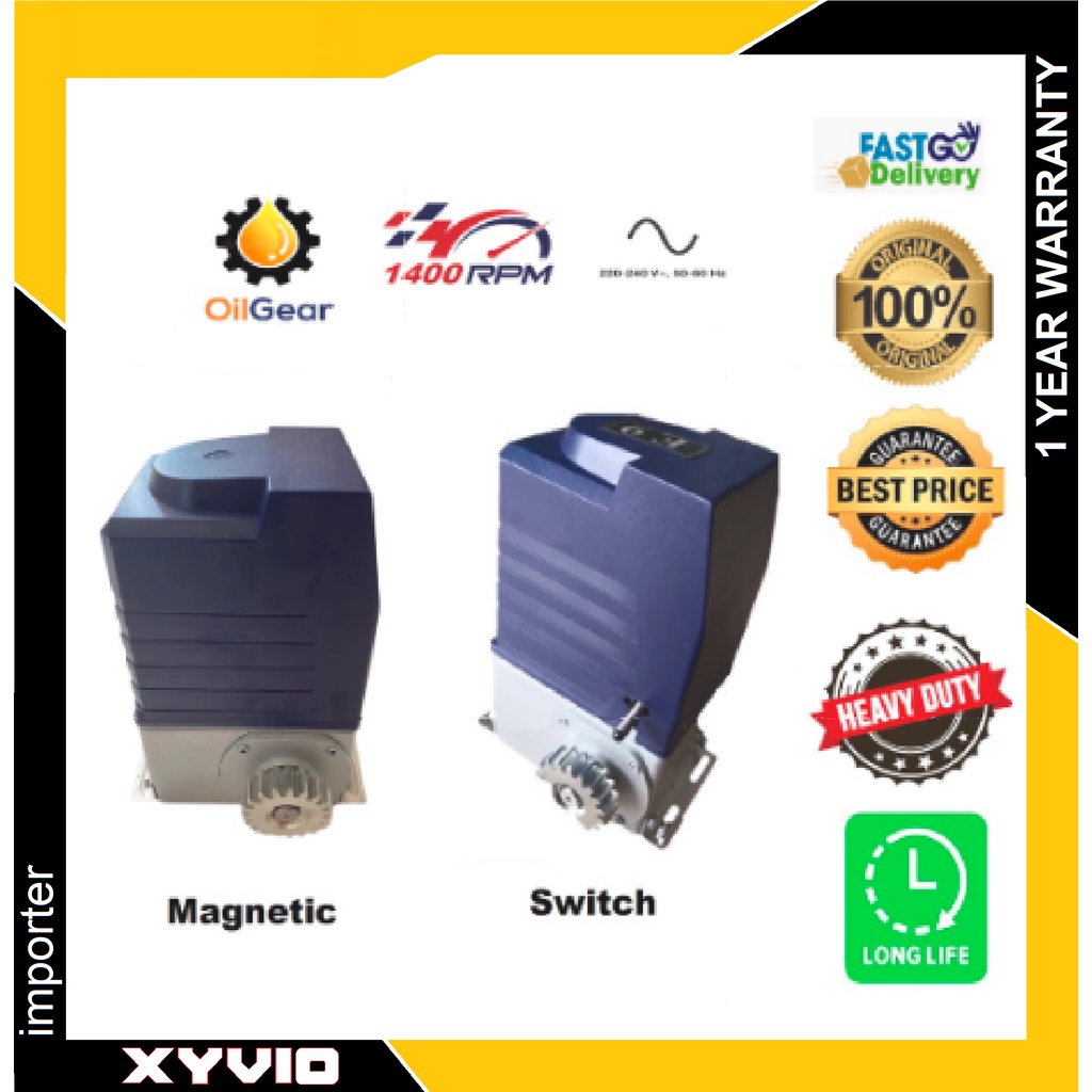 Heavy Duty Sliding Gate Motor AC230 OIL Motor ( >3000KG) | Shopee Malaysia