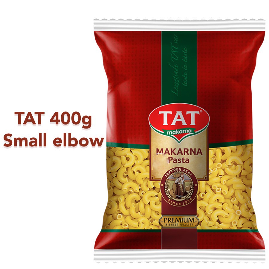 [HALAL] TAT MAKARNA PASTA FUSILI / ELBOWS / PENNE / SPAGHETTI 400G ...