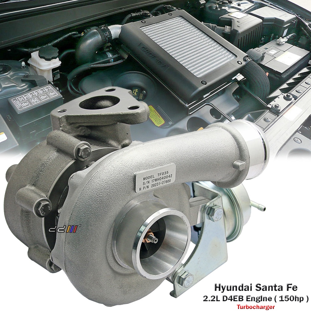Turbocharger For Hyundai Sante Fe 2.2L CRDi D4EB 150hp TF035 28231 ...