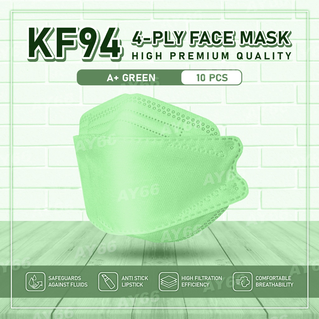 KF94 10pcs per pack earloop/headloop adult face MasK 4ply ready stock ...