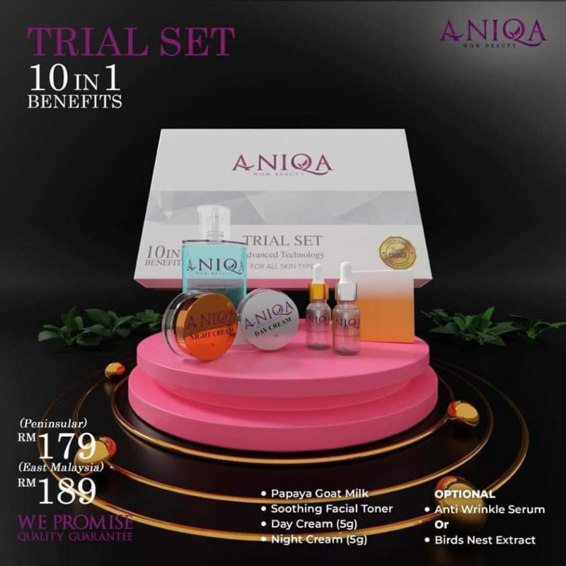 Aniqa Wow Beauty Trials Set (45days journey of skincare) | Shopee Malaysia