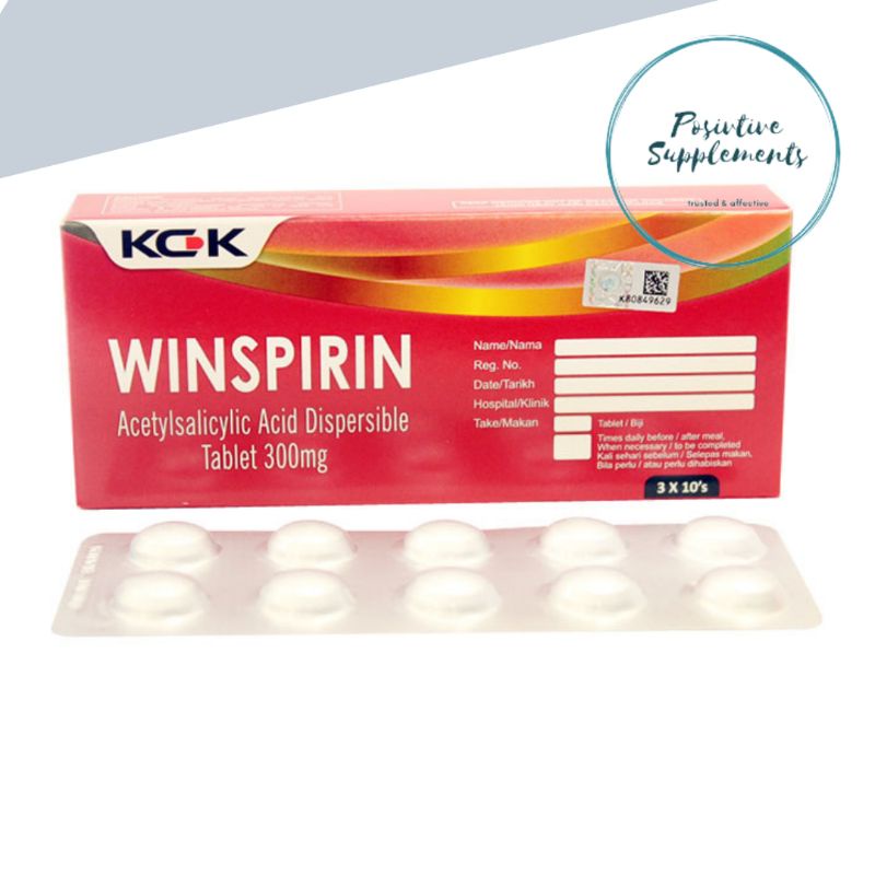 WINSPIRIN ASPIRIN 300MG CAIR DARAH SAKIT DEMAM | Shopee Malaysia