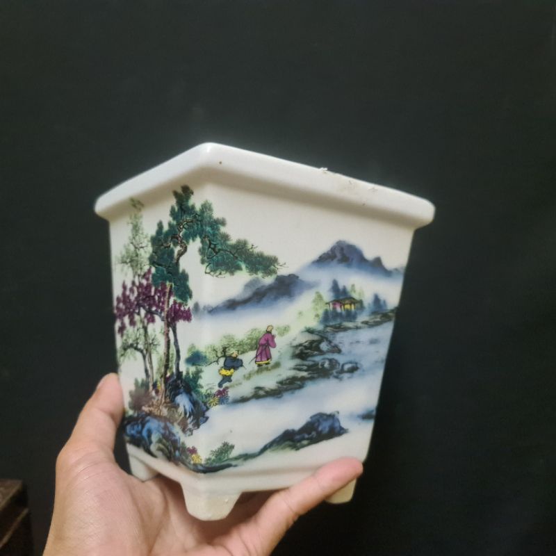 bonsai pot classic jdz pasu bonsai antique & modern type 美丽的花盆 | Shopee ...