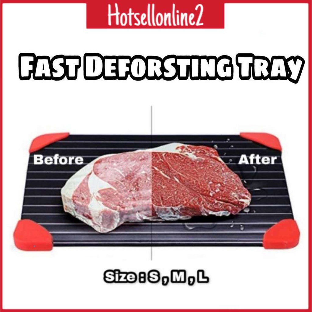 HOT_Kitchen Fast Defrosting Tray Frozen Food Meat Quick Defrost Plate ...