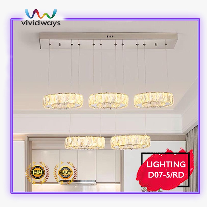 K2 VIVIDWAYS PENDANT LIGHT/ PENDANT LAMP PL-9809/5/RD | Shopee Malaysia