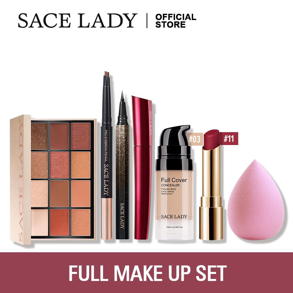 SACE LADY Full Make Up Set Eyeshadow Palette Waterproof Mascara ...
