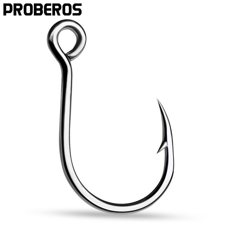[Ready Stock] 20pcs Single Fishing Hooks 6-4-2-1-1/0-2/0-3/0 Big Eye ...