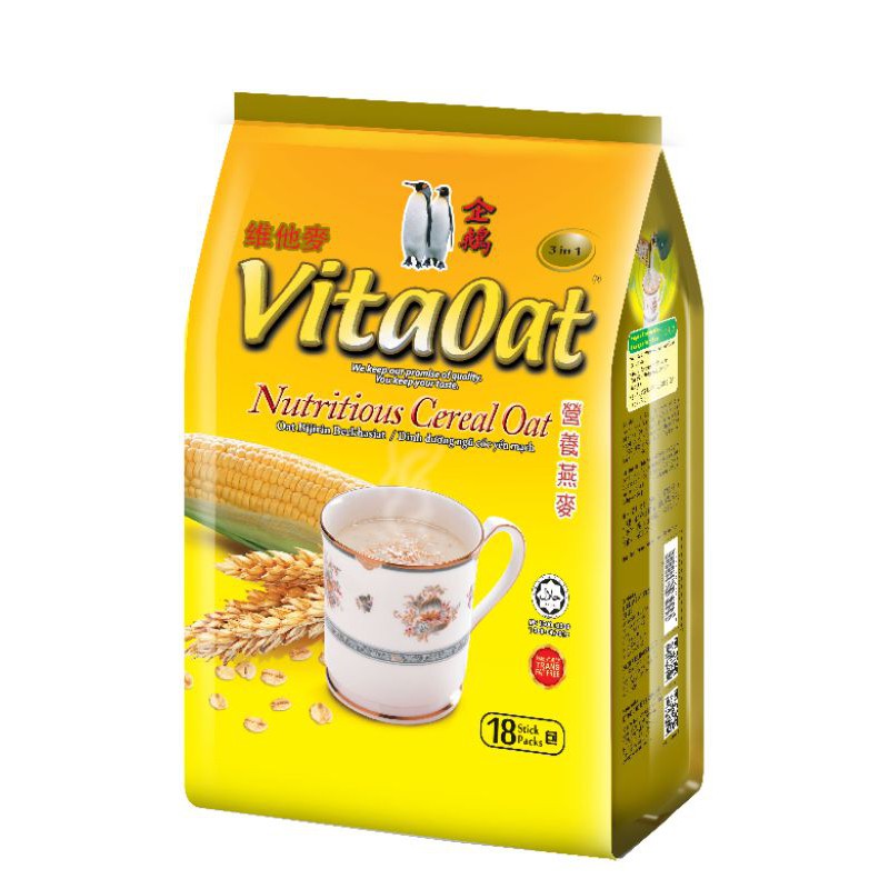 VITAOAT (3IN1 NUTRITIOUS CEREAL OAT) 33gx18sticks | Shopee Malaysia