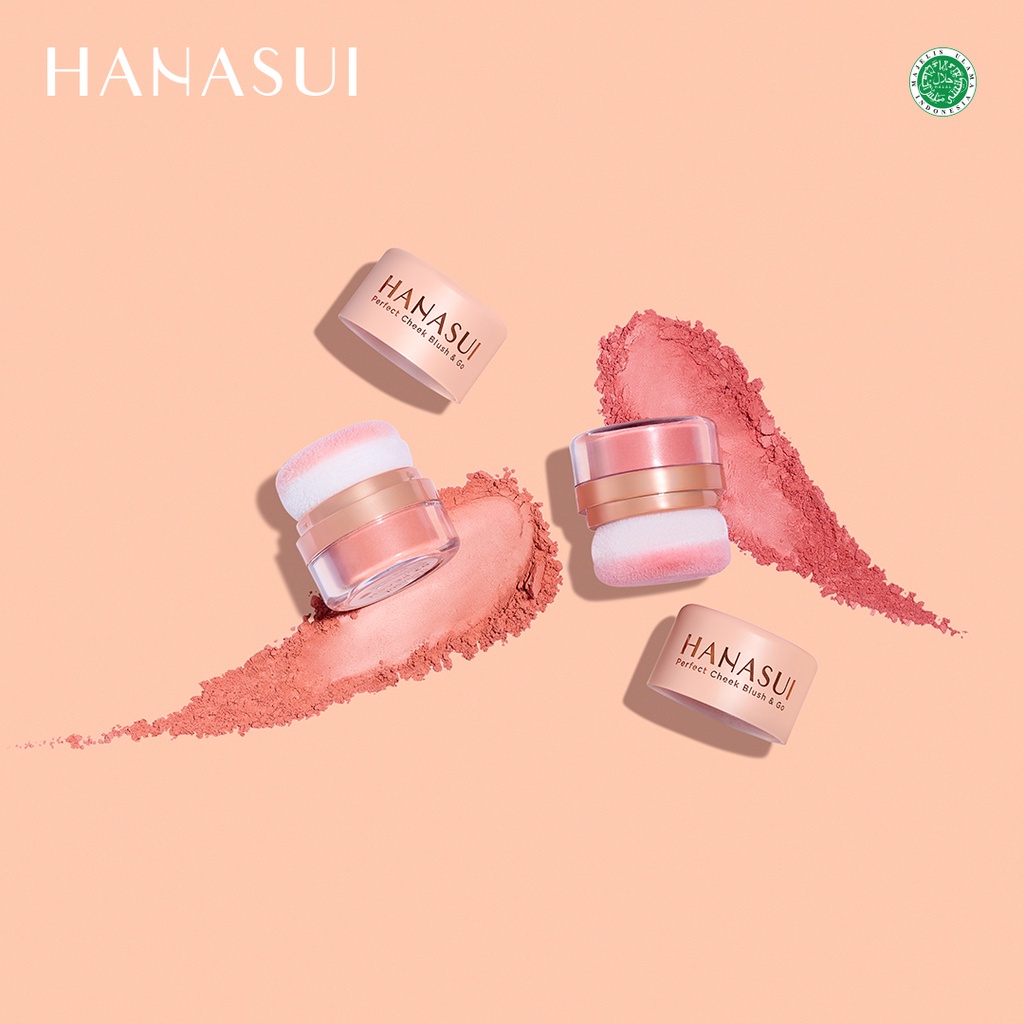 Hanasui Perfect Cheek Blush & Go Powder | Pink & Peach | Shopee Malaysia