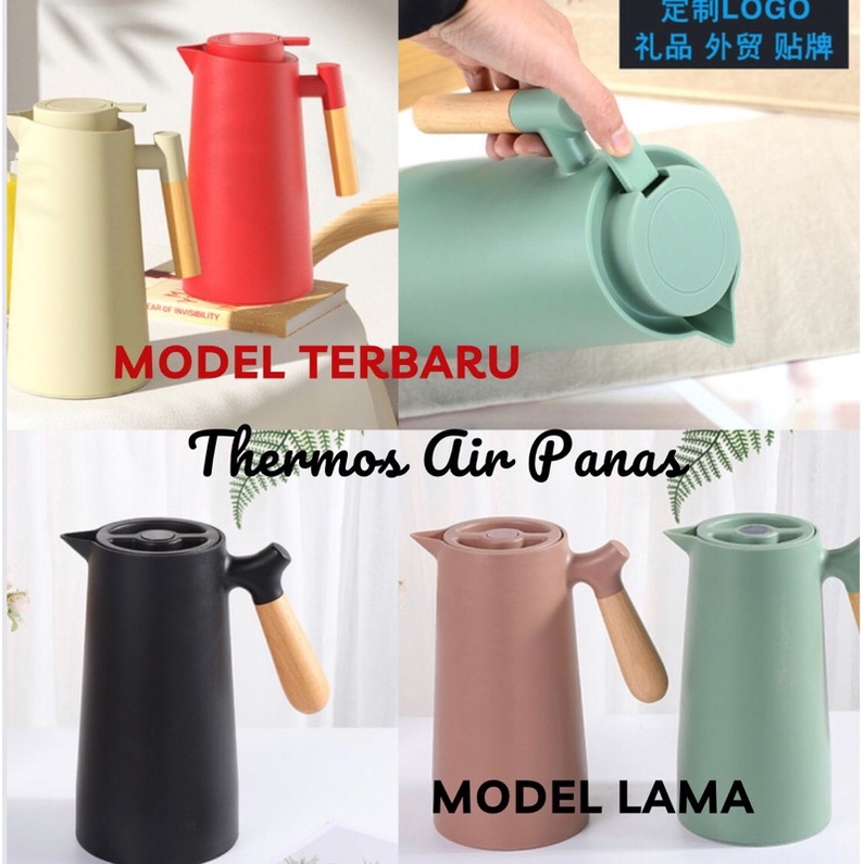 KAYU TERMOS Thermos Glass Teapot Hot Water Elegant Beautiful Wooden ...