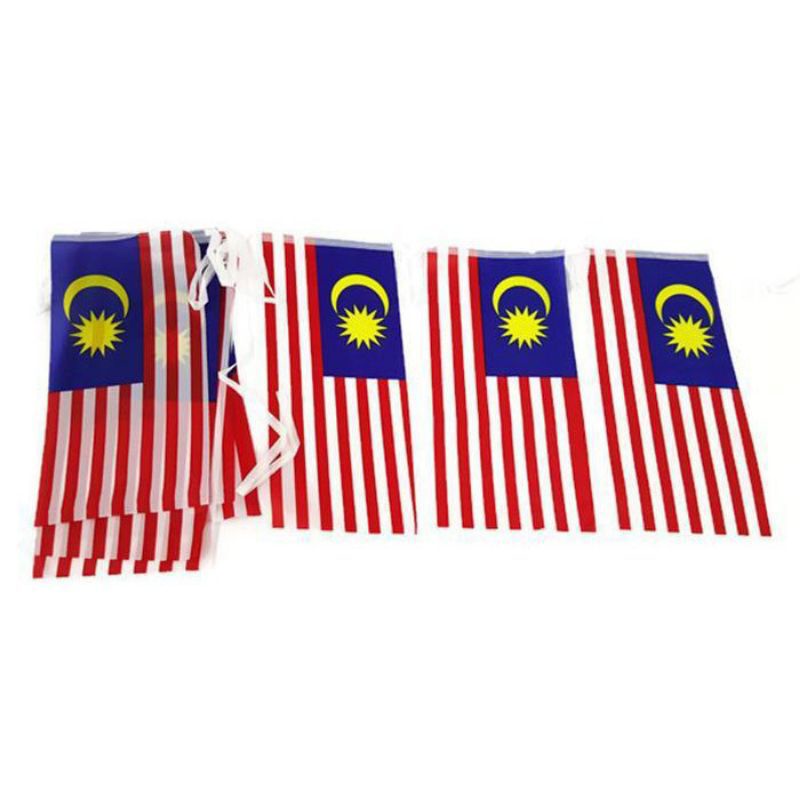 Malaysia National Flag Bundle Bendera gantung Merdeka jalur gemilang ...