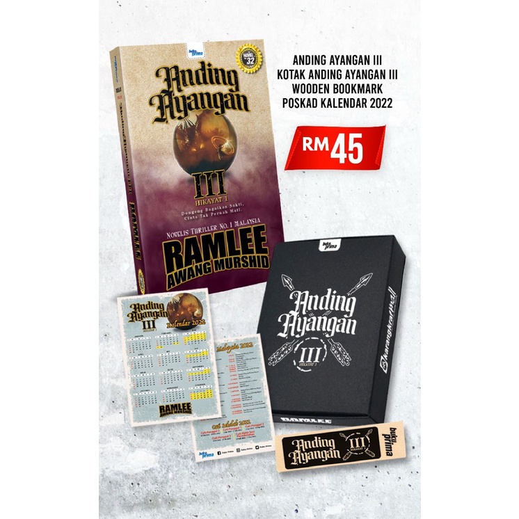 BUKU PRIMA: Box Set Siri Novel Trilogi Anding Ayangan I, II, III / 1, 2 ...