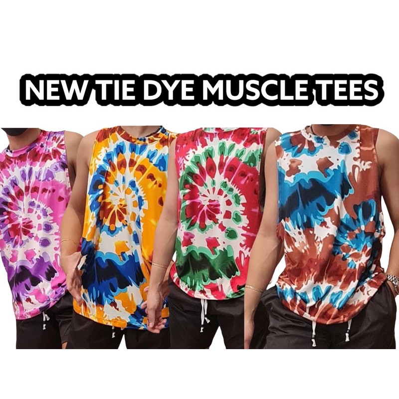 TIE DYE MUSCLE TEE (quality) | Shopee Malaysia