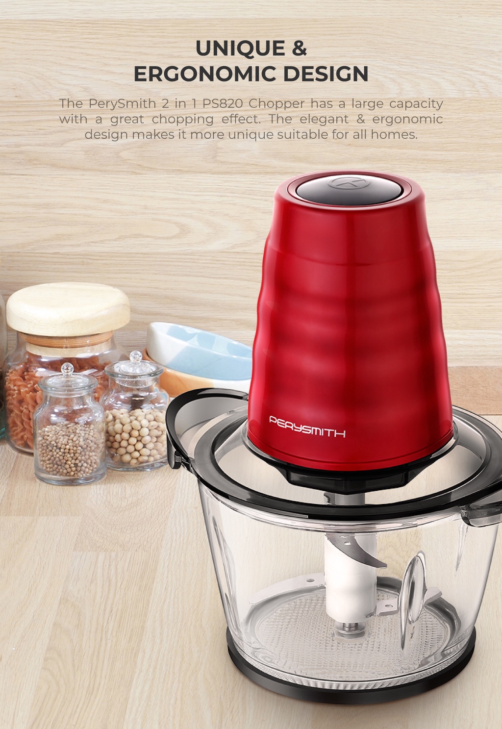 PerySmith 2 In 1 Multi Chopper Easy Cooking Series PS820 | Shopee Malaysia