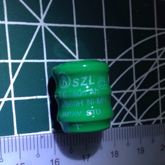 1.2V 2.4V 3.6V Battery PCB mount rechargeable Ni-Mh 40 60 80 mah sram ...