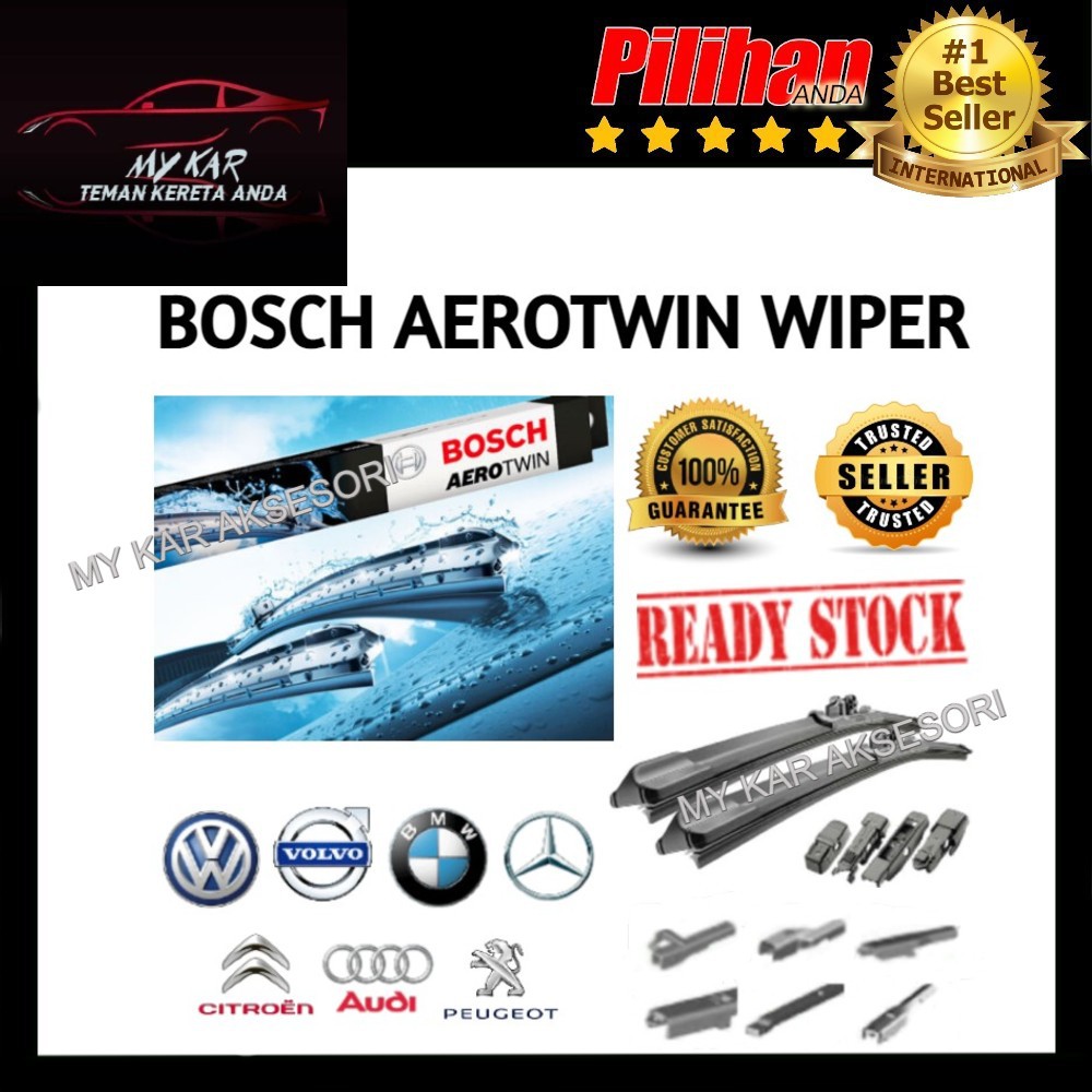 (13" - 28")BOSCH Aerotwin Plus Wiper Blade With Innovative Adapter for ...
