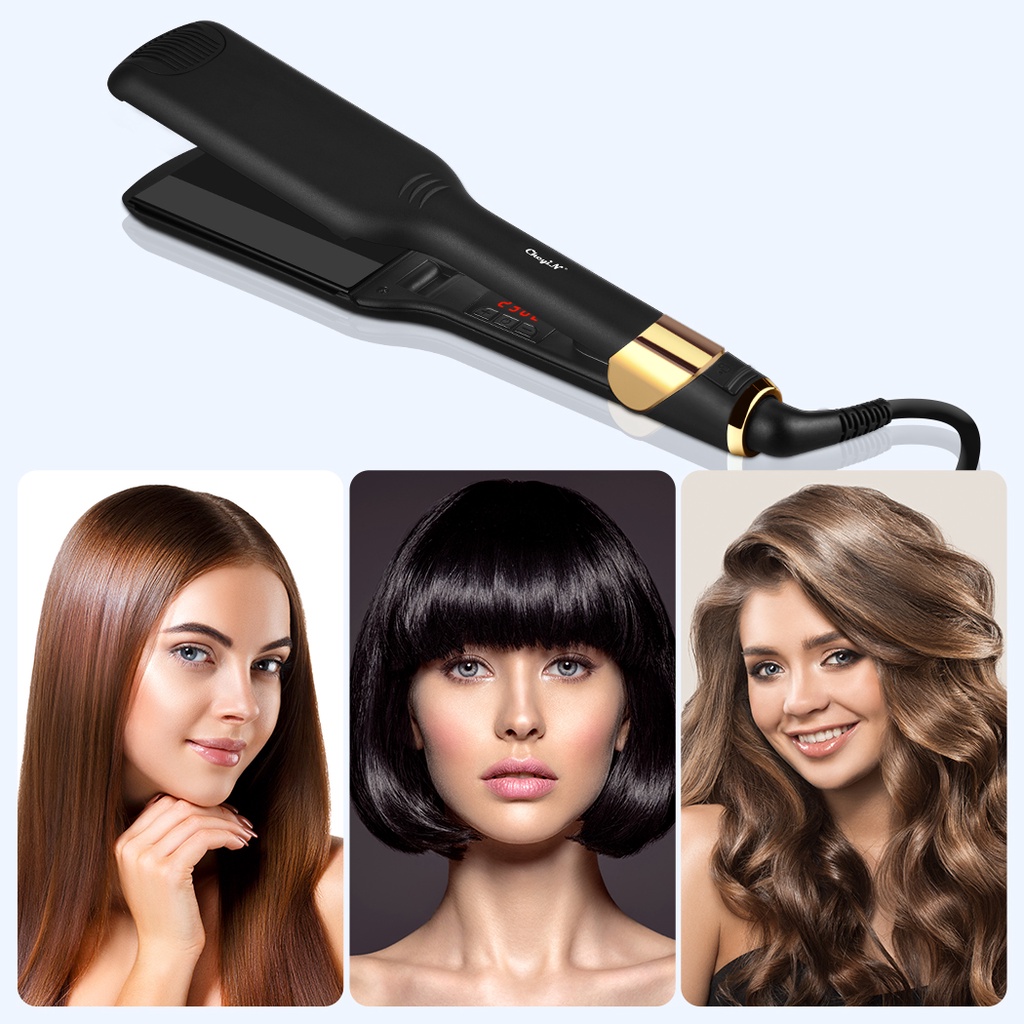 CkeyiN 55MM Wide Plate Hair Straightener Professional Hair Straightener ...