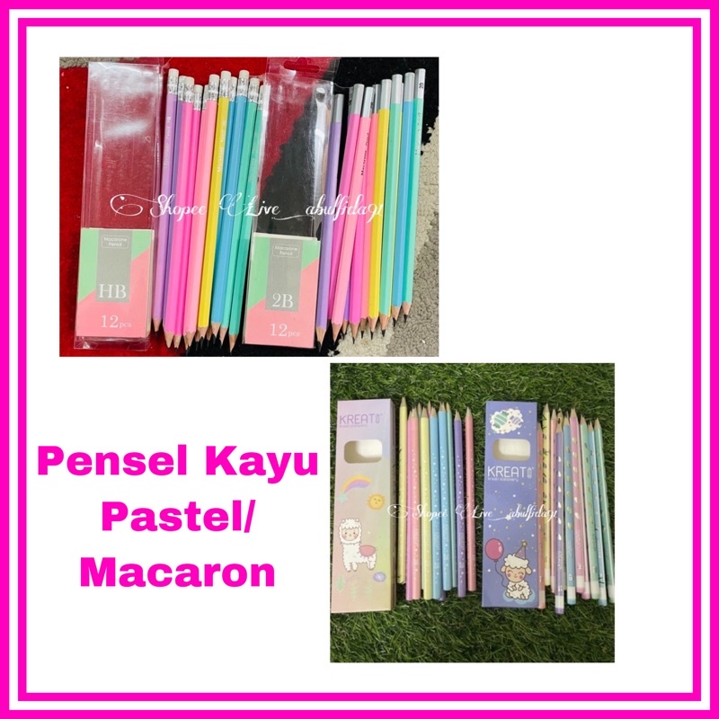 [MIX DESIGN PENCIL WOODEN) Cute Design Pencil Wooden Alpaca Rainbow ...