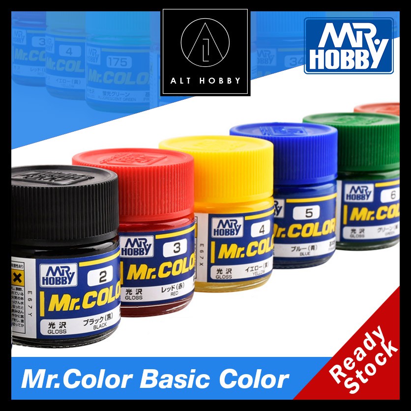 Mr Hobby Mr Color C1-C20 10ml Hobby Paint/ Gundam Basic Color/ Gundam Paint Painting | Shopee ...