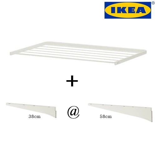 IKEA ALGOT Drying rack Bracket, white 38cm | Shopee Malaysia