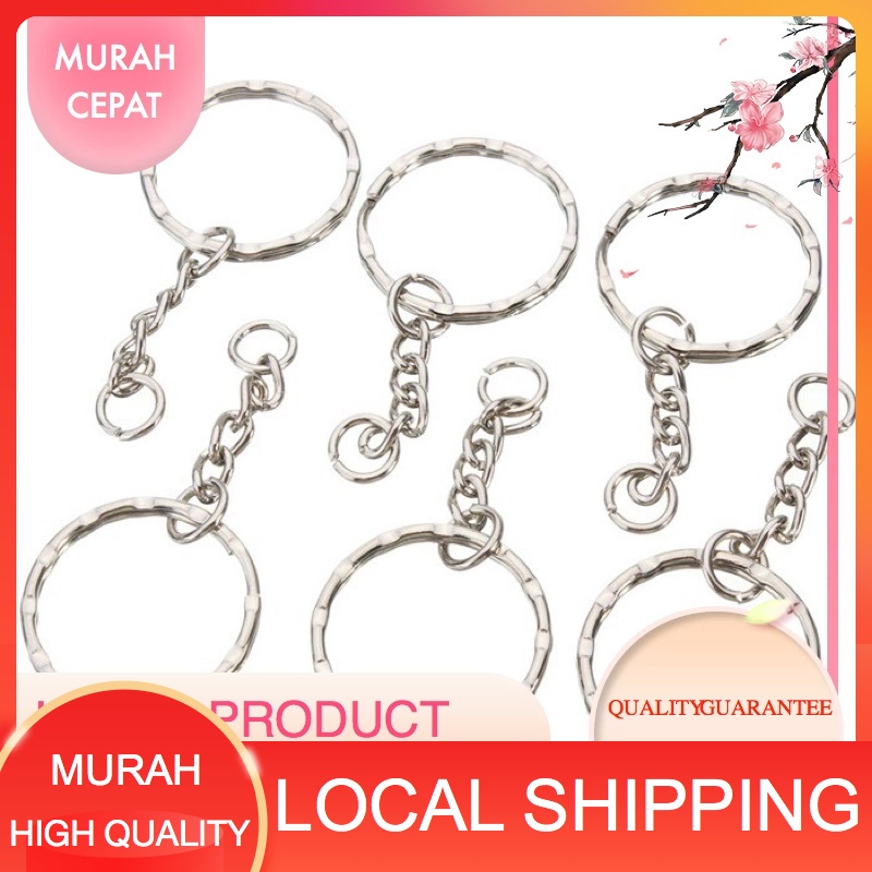 READY STOCK LOCAL keychain ring 25mm sekali rantai dan ring kecil ...