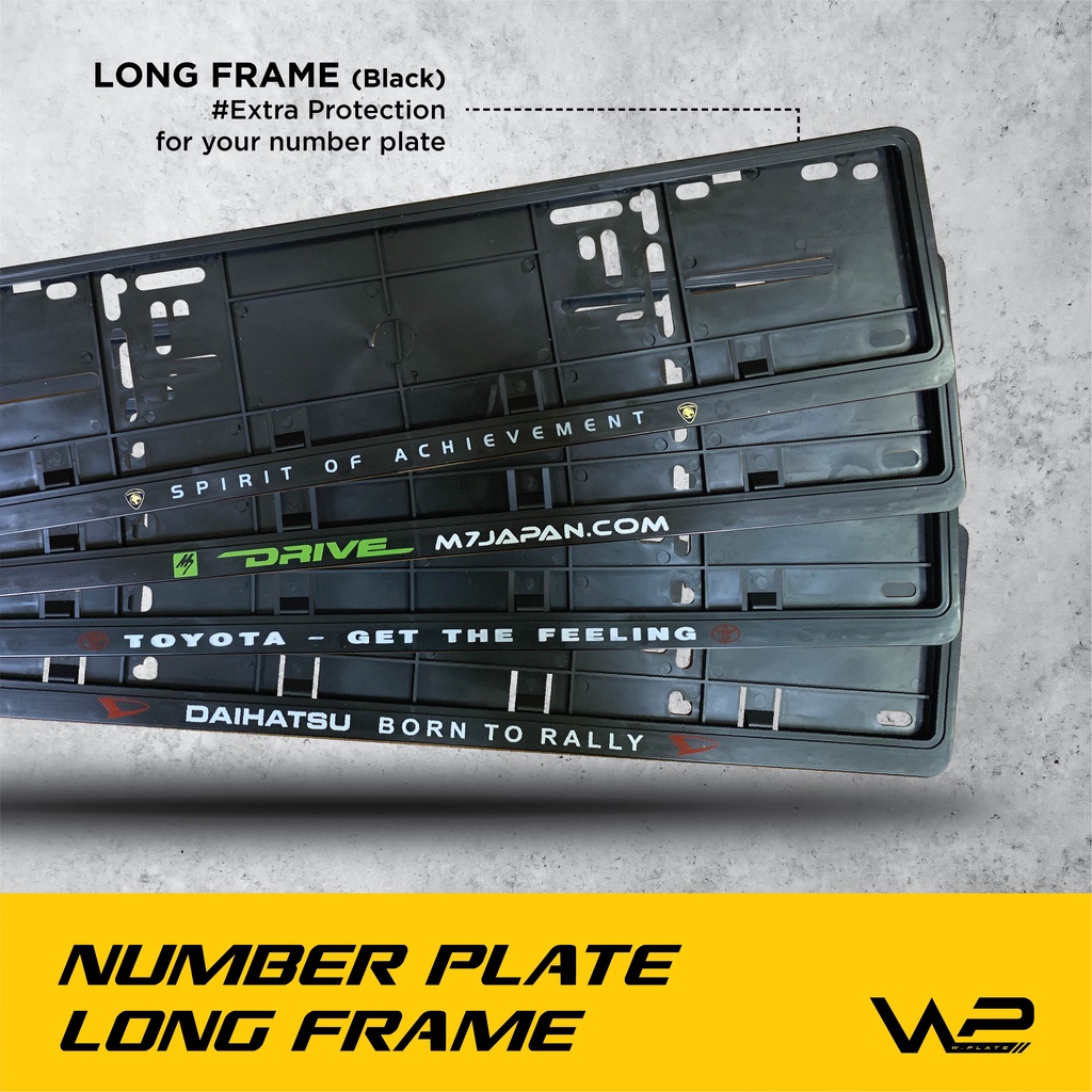 #1 CAR NUMBER PLATE FRAME / PERODUA PROTON TOYOTA HONDA RALLIART TRD R3 ...