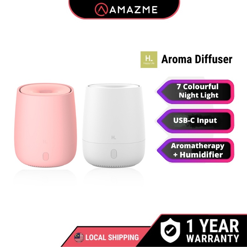 Happy Life HL Mini Humidifier Air Aromatherapy Aroma Diffuser 3 in 1 ...