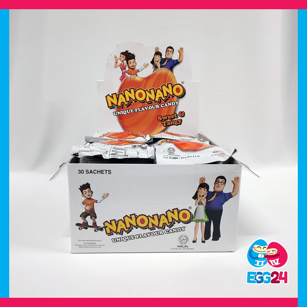 Nano Nano Sweet & Tangy 15g 1pack 6 sachets per pack / Jajan | Shopee ...