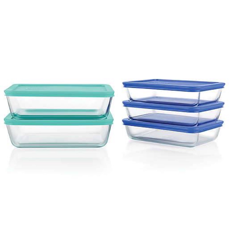 [PYREX] 10 pcs Meal Prep Set 6 and 3 cups | Shopee Malaysia