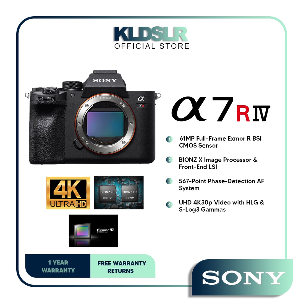 Sony A7R IV / A7RIV / A7R4 Mirrorless Camera (Body) (Sony Malaysia ...