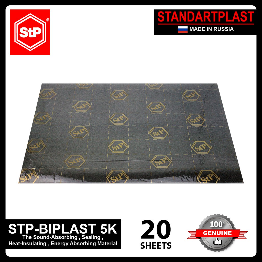 STP : Biplast 5K Car Sound-Insulating, Vibration-Damping, Heat ...