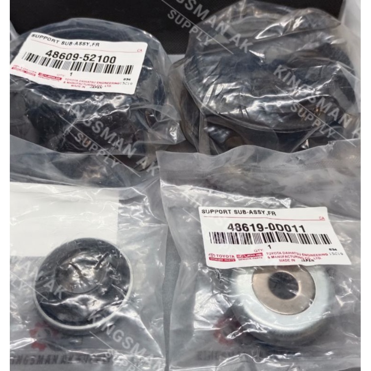 48609-52100(2PCS)/48619-0D011(2PCS) FRONT ABSORBER MOUNTING + BEARING ...