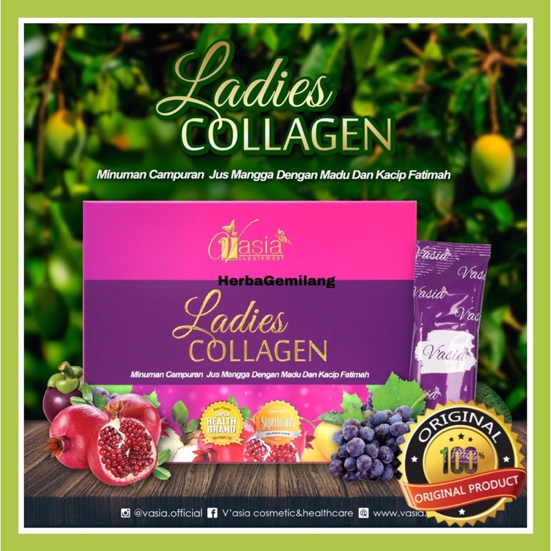 VASIA LADIES COLLAGEN SACHETS (13 sachets x 20ml) Kotak | Shopee Malaysia