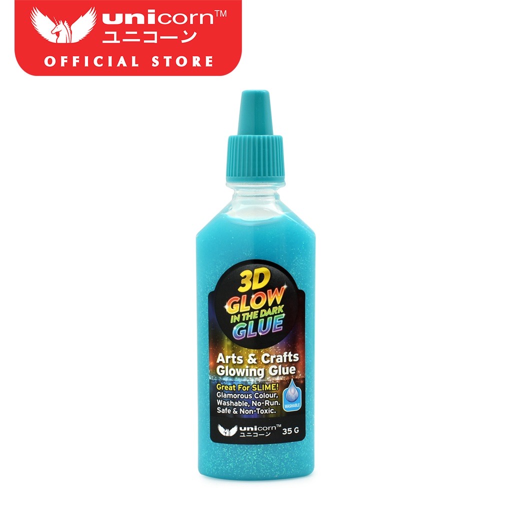 Unicorn Glitter Glue 3D (Gold/Silver) | Shopee Malaysia