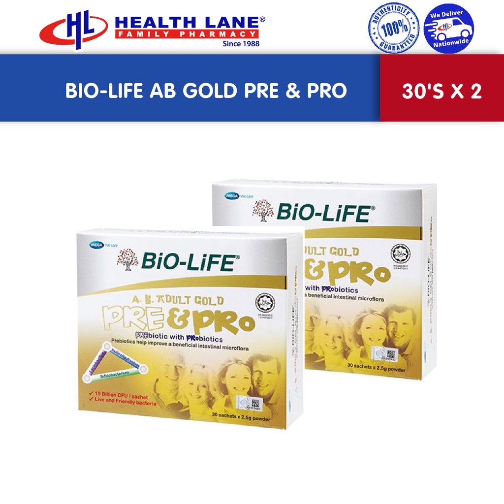 Bio-Life A.B Adult Gold Pre & Pro (30's x 2) | Shopee Malaysia