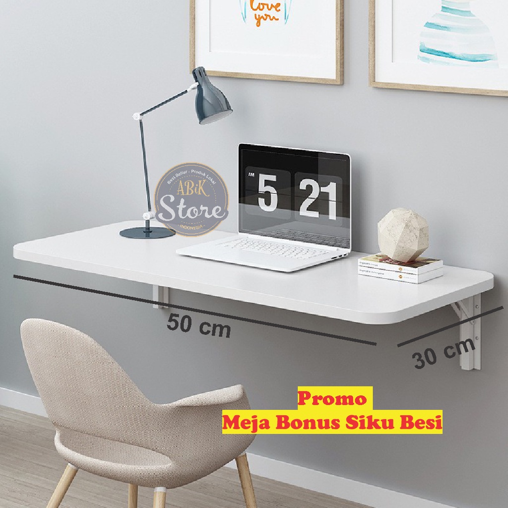 SIKU Elbow Table Folding Wall Shelves Stick On Iron Brackets Hinges ...