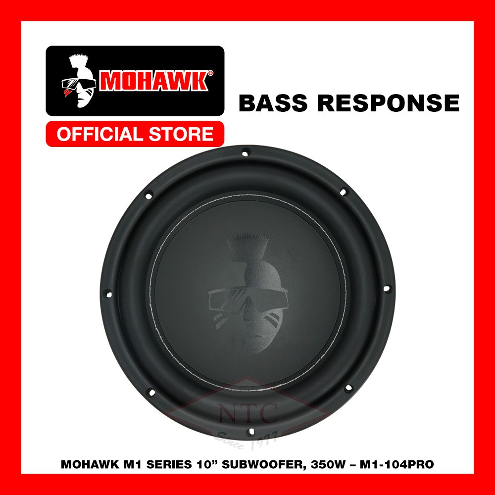 MOHAWK Car Audio MOHAWK-1 SERIES 10 inch SVC Subwoofer, 350W – 21M1 ...