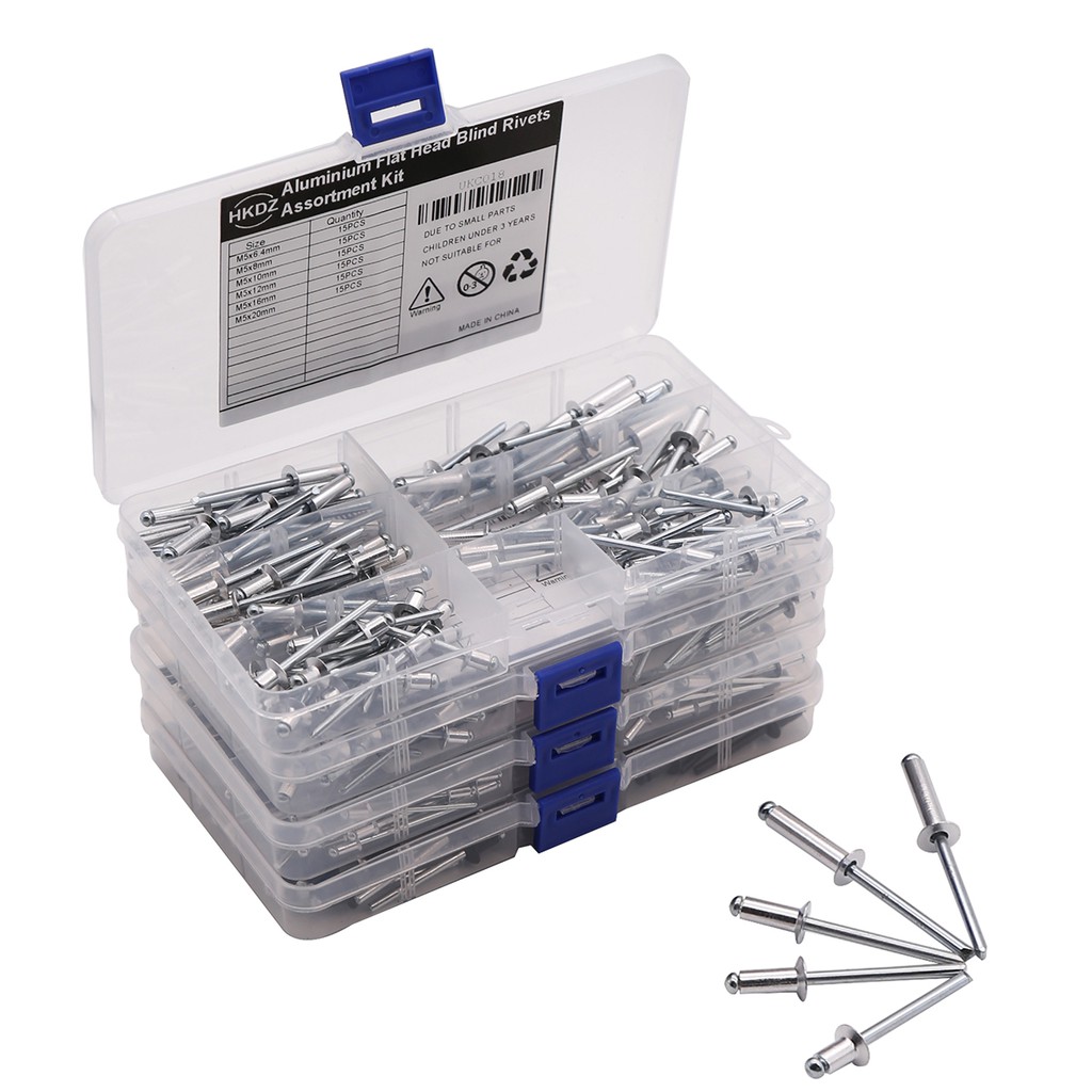 Aluminium Dome Peel Back Pop Rivets Countersunk Head 2.4mm 3mm 4mm 5mm ...