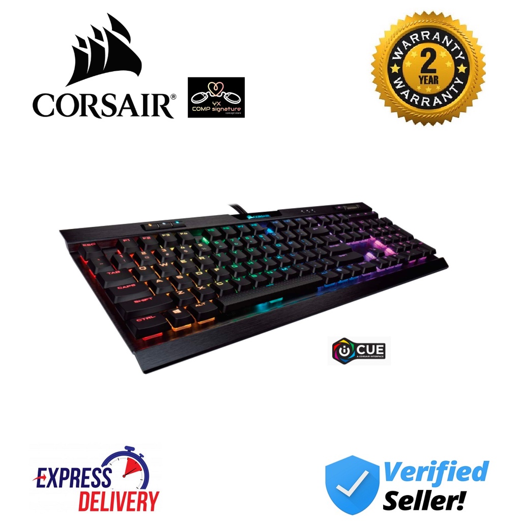 CORSAIR K70 RGB MK.2 Low Profile RAPIDFIRE Mechanical Gaming Keyboard — CHERRY® MX Low Profile ...