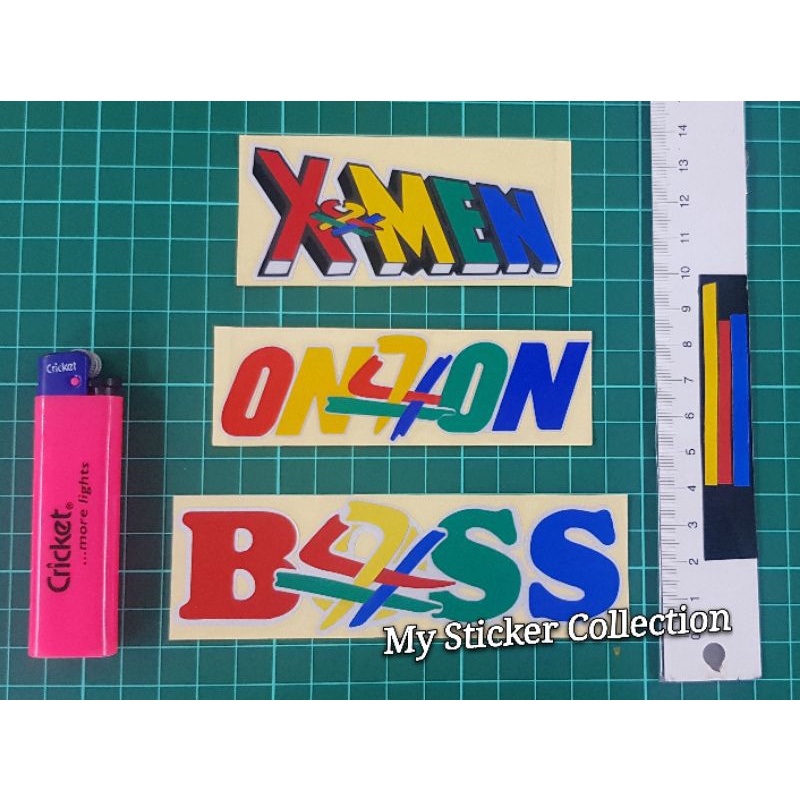 Pangkah Benetton (X-men/OnxOn/Boss) Sticker Cutting Designs Overlapping ...
