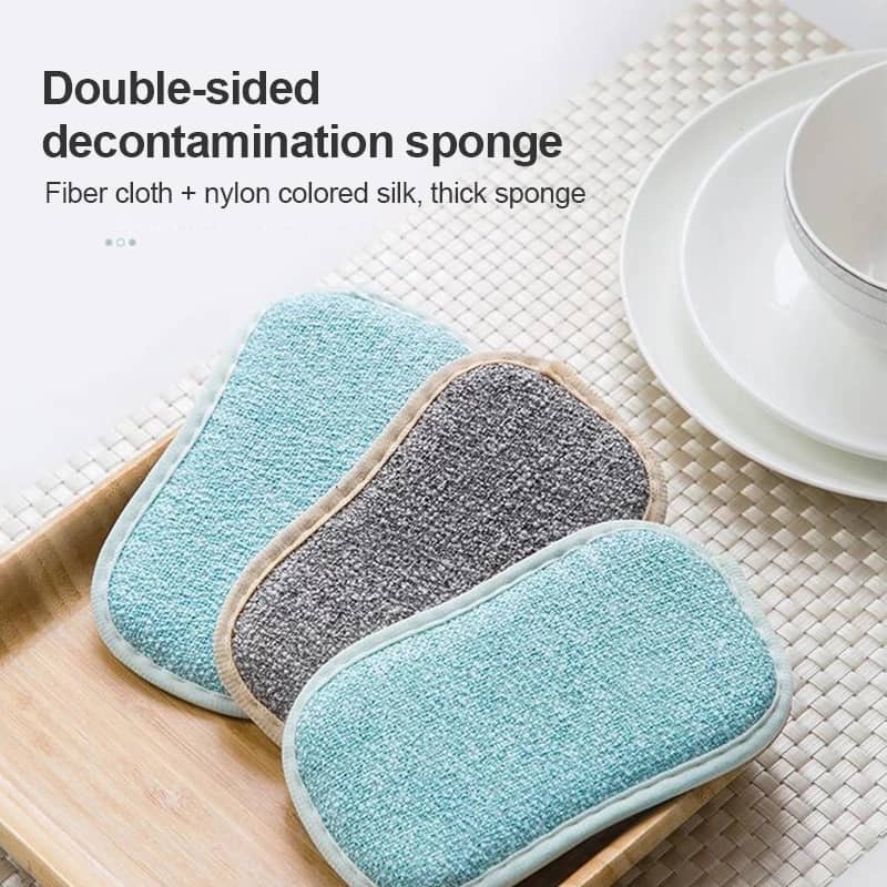 DOUBLE-SIDED SCRUBBING SPONGE SCOURING PAD FOR DISH CLEANING – SPON DWI ...
