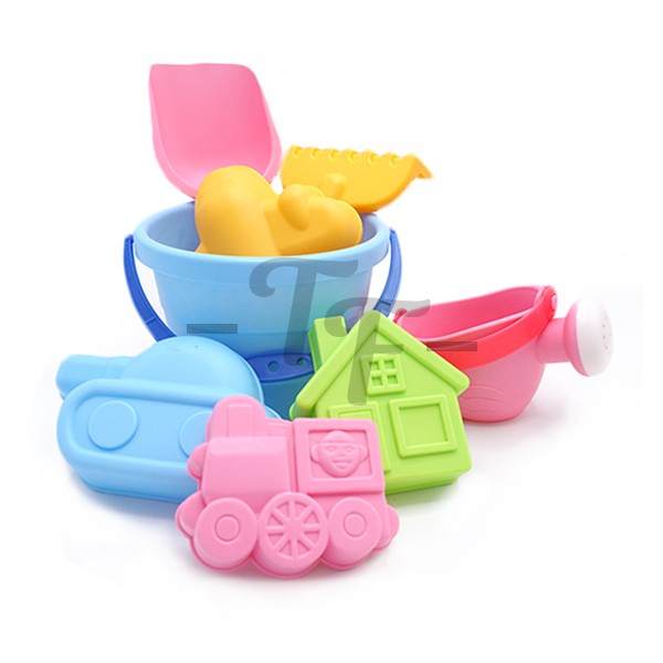 Unbreakable Beach Set With Bucket and Moulds (8pcs) | Shopee Malaysia