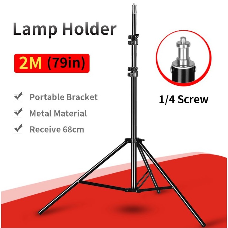 Selens Tripod Light Stand 2m Photo Video Studio Lighting Stand for ...