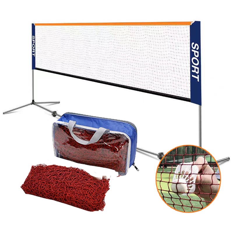 Jaring Badminton Net Portable Folding Easy Nett Outdoor Nets Standard ...